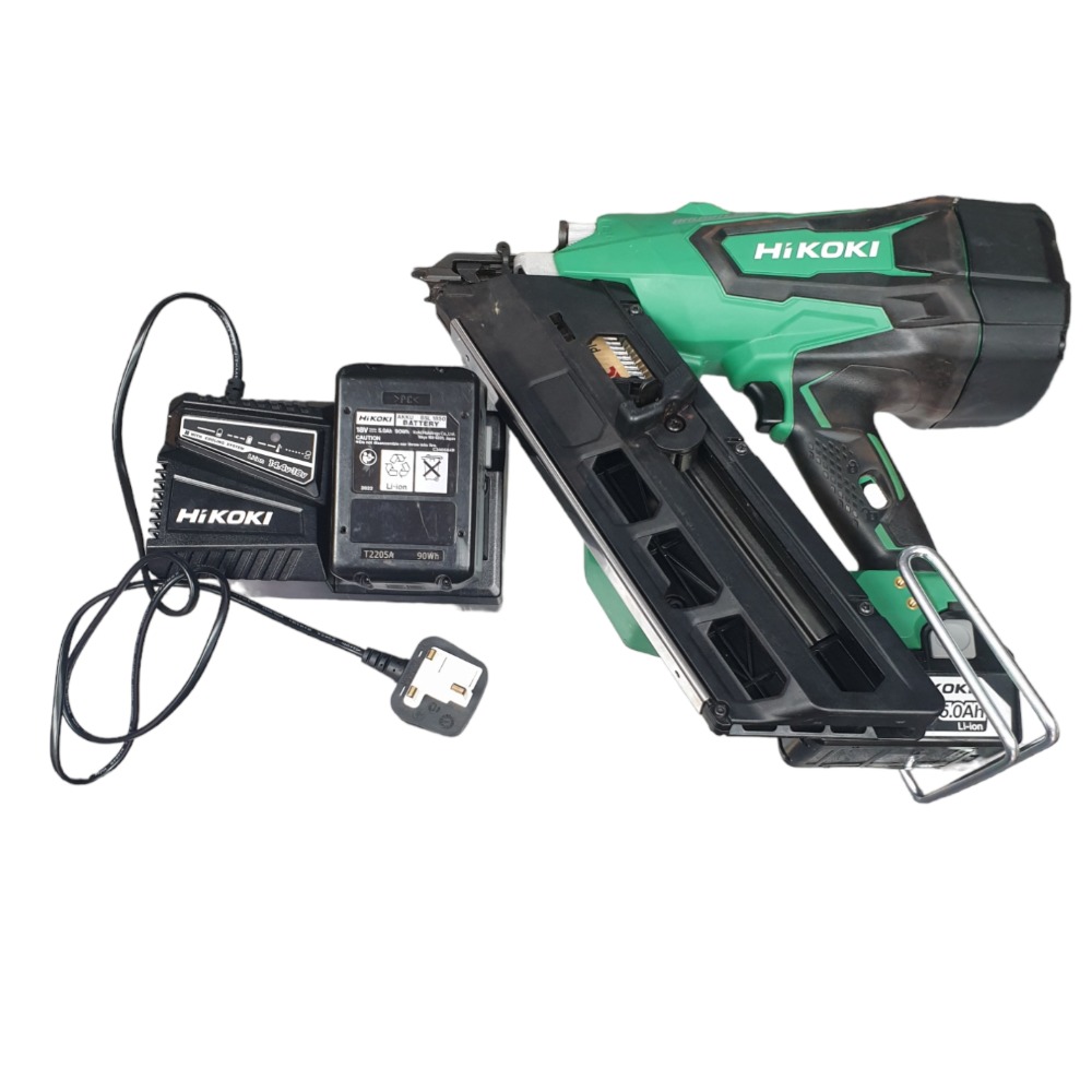 Pre-owned HiKOKI NR1890DC 18V 2x5.0Ah Li-Ion 90mm First Fix Framing ...